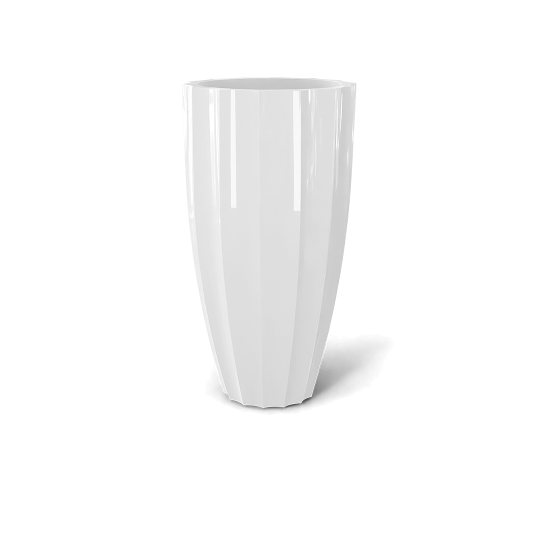 San Jose Tall Fluted Round Planter by Jay Scotts – Planters Etc
